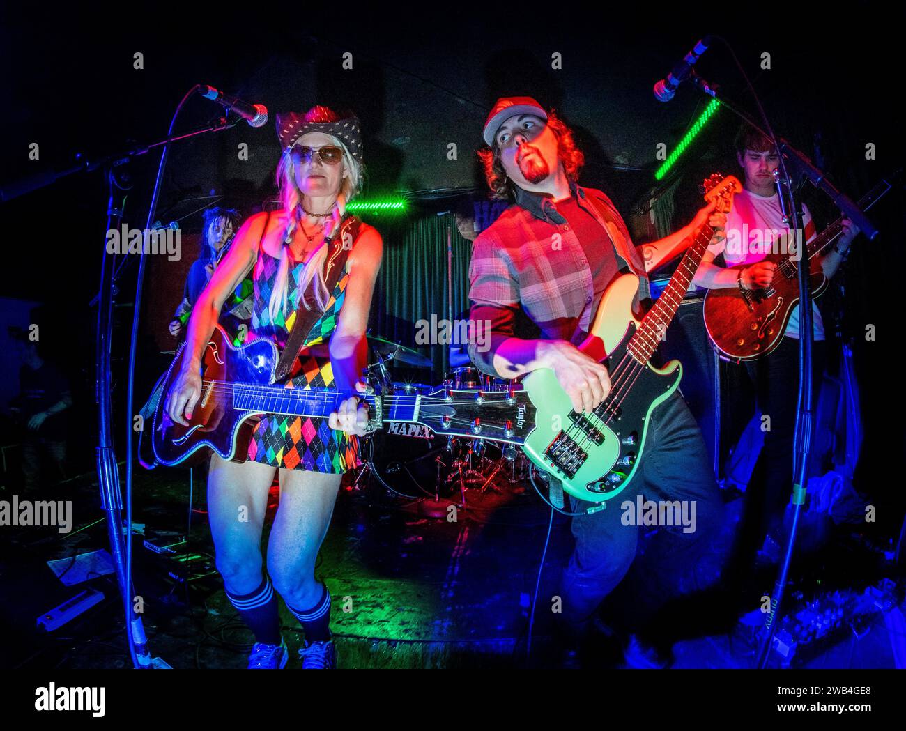 The band DIE SPITZ performs at the FarOut Lounge, Austin, Texas Stock ...