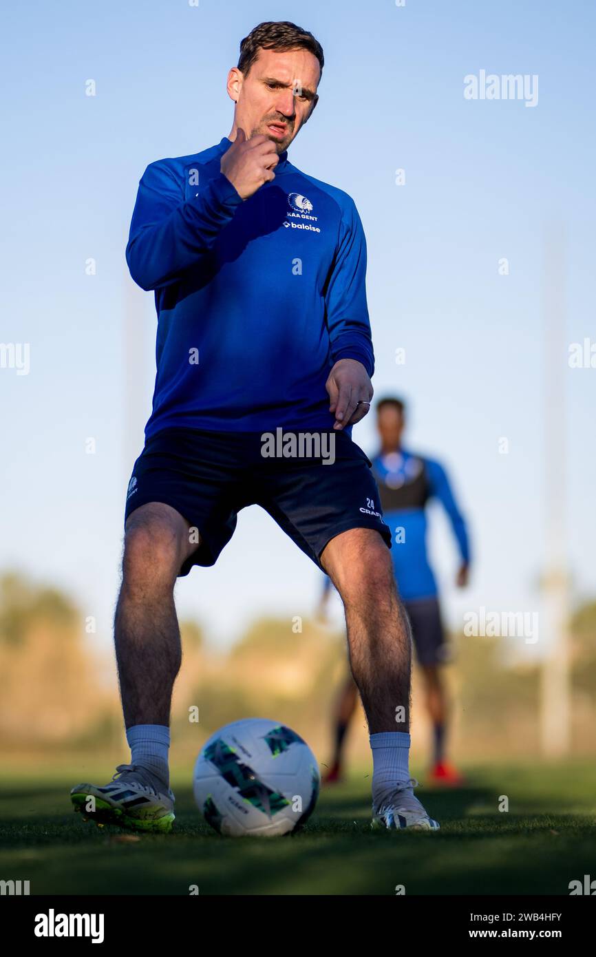 Oliva, Spain. 08th Jan, 2024. Gent's Sven Kums pictured during the ...