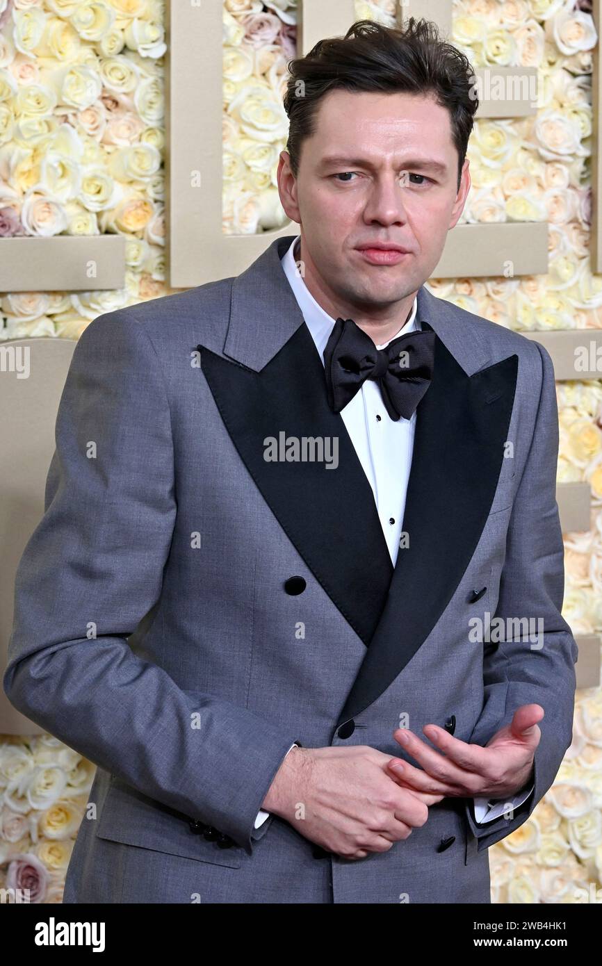 Christian Friedel bei der Verleihung der 81. Golden Globe Awards im ...
