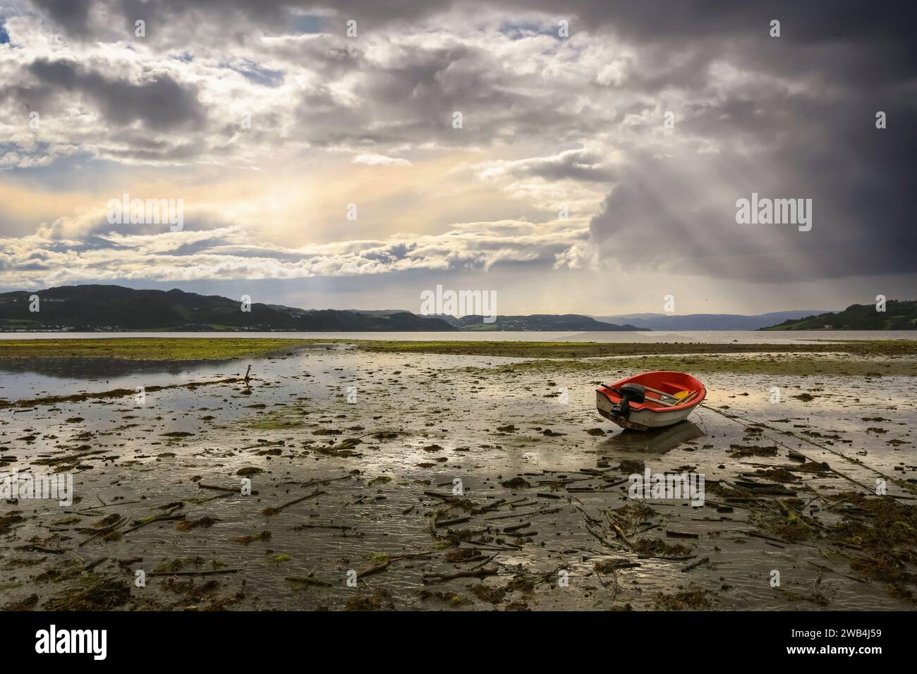 View of Trondheim fjord from the beach Oesanden Stock Photo - Alamy