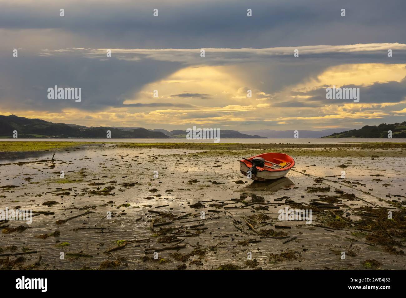 View of Trondheim fjord from the beach Oesanden Stock Photo - Alamy