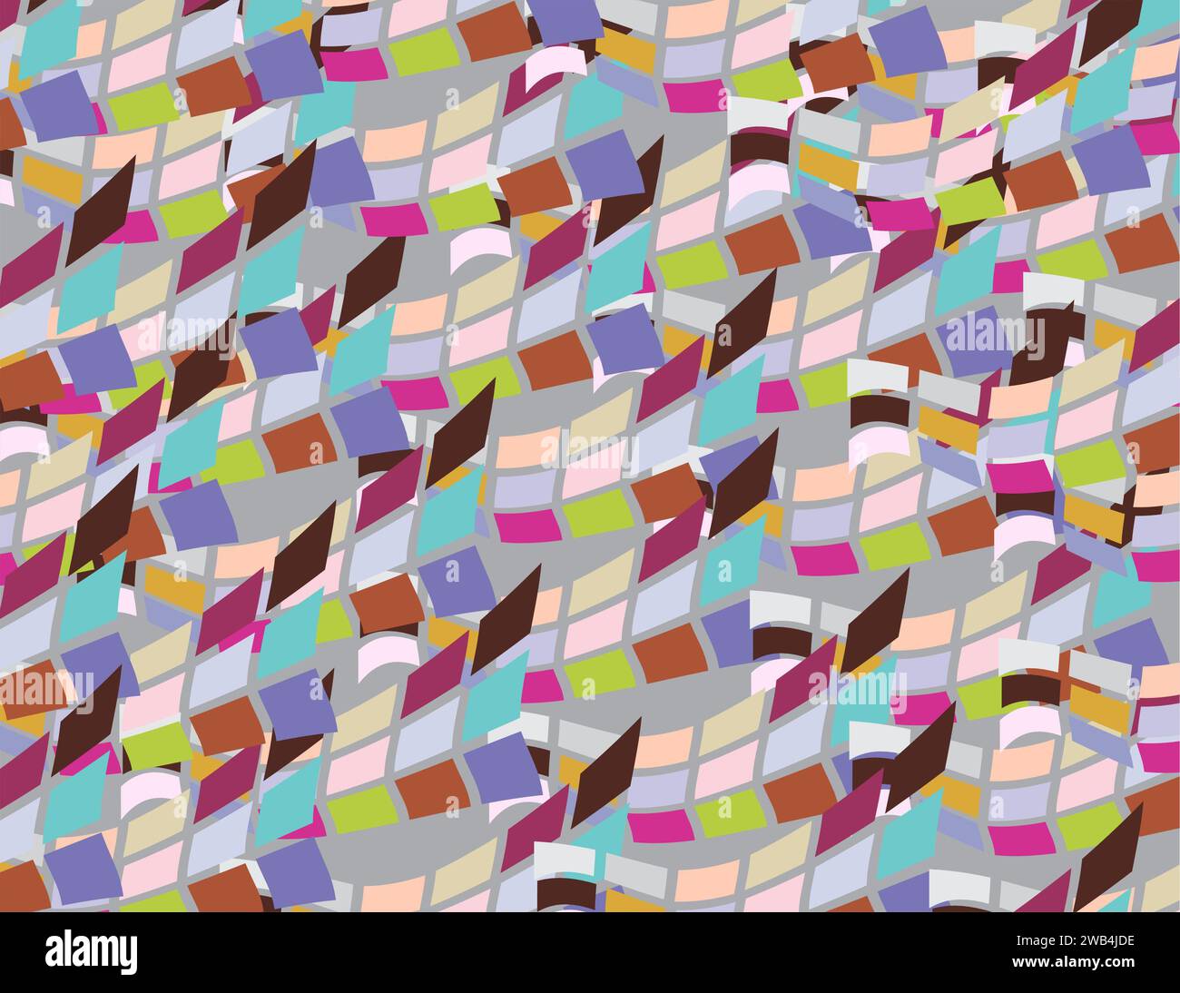 Colorful wavy background for tiles or textiles. Waveform colored ...