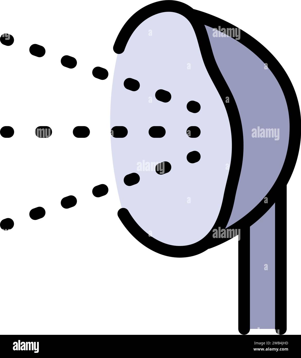 Color icon of a respiratory face mask side view. Healthcare symbol ...