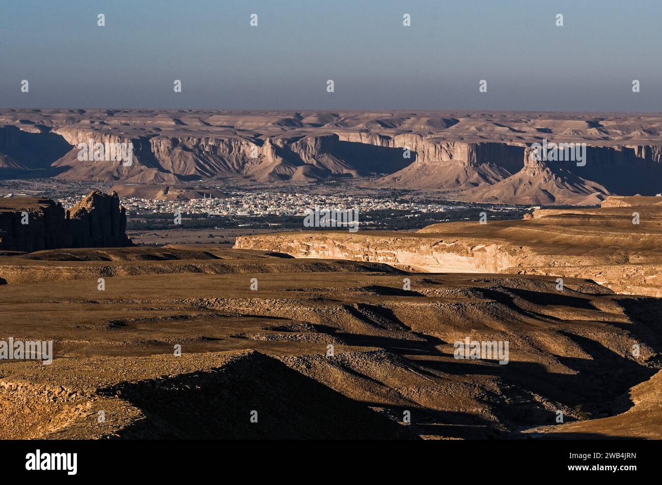 Landscapes during the Stage 3 of the Dakar 2024 on January 8, 2024 ...