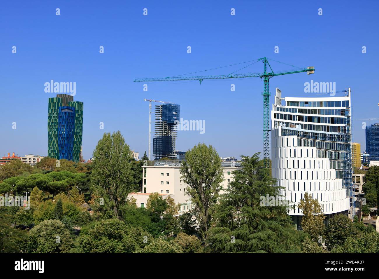 September 09 2023 - Tirana in Albania: the city from above, center of ...
