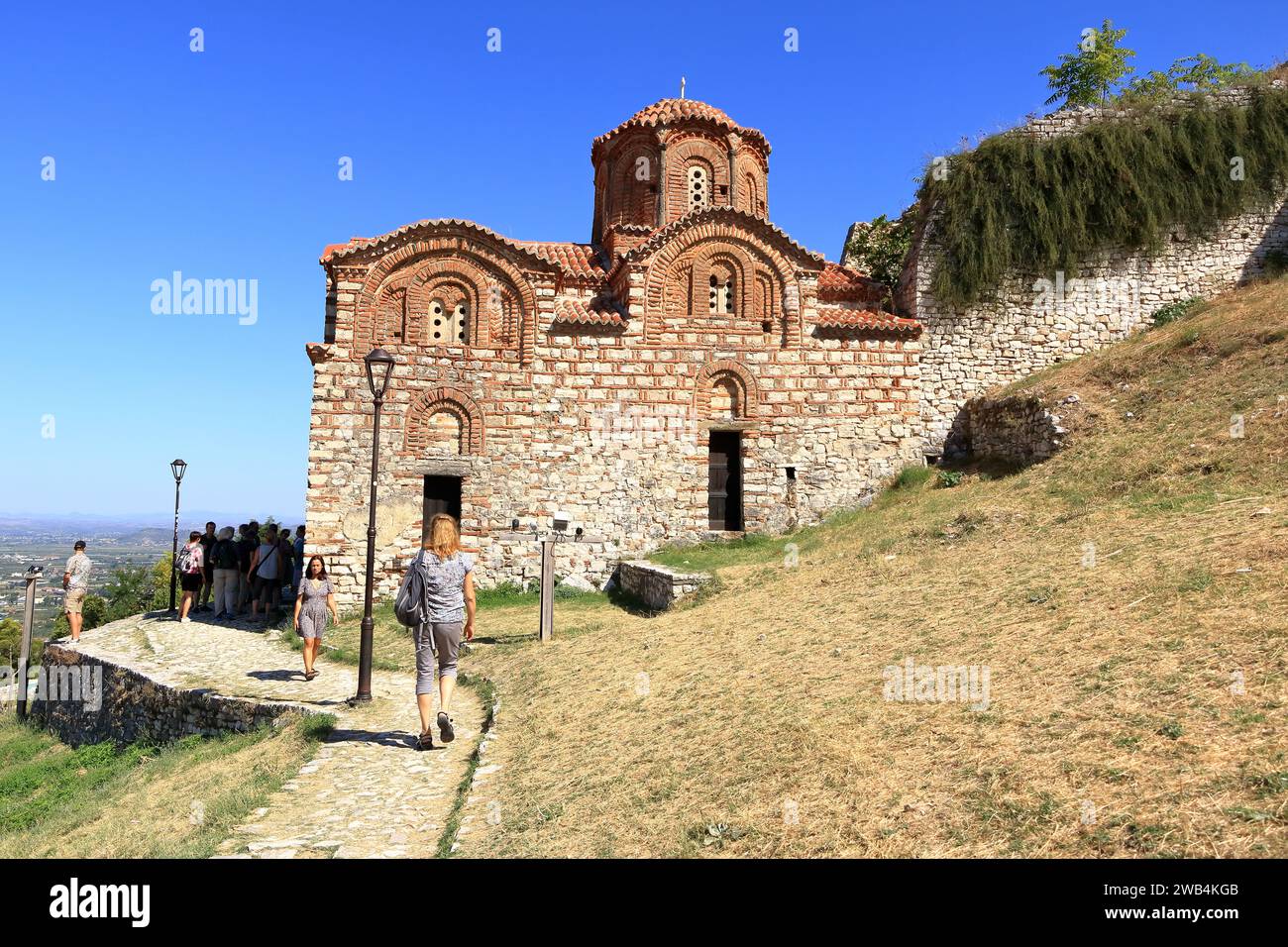September 10 2023 - Berat Berati in Albania: People vistit the old ...