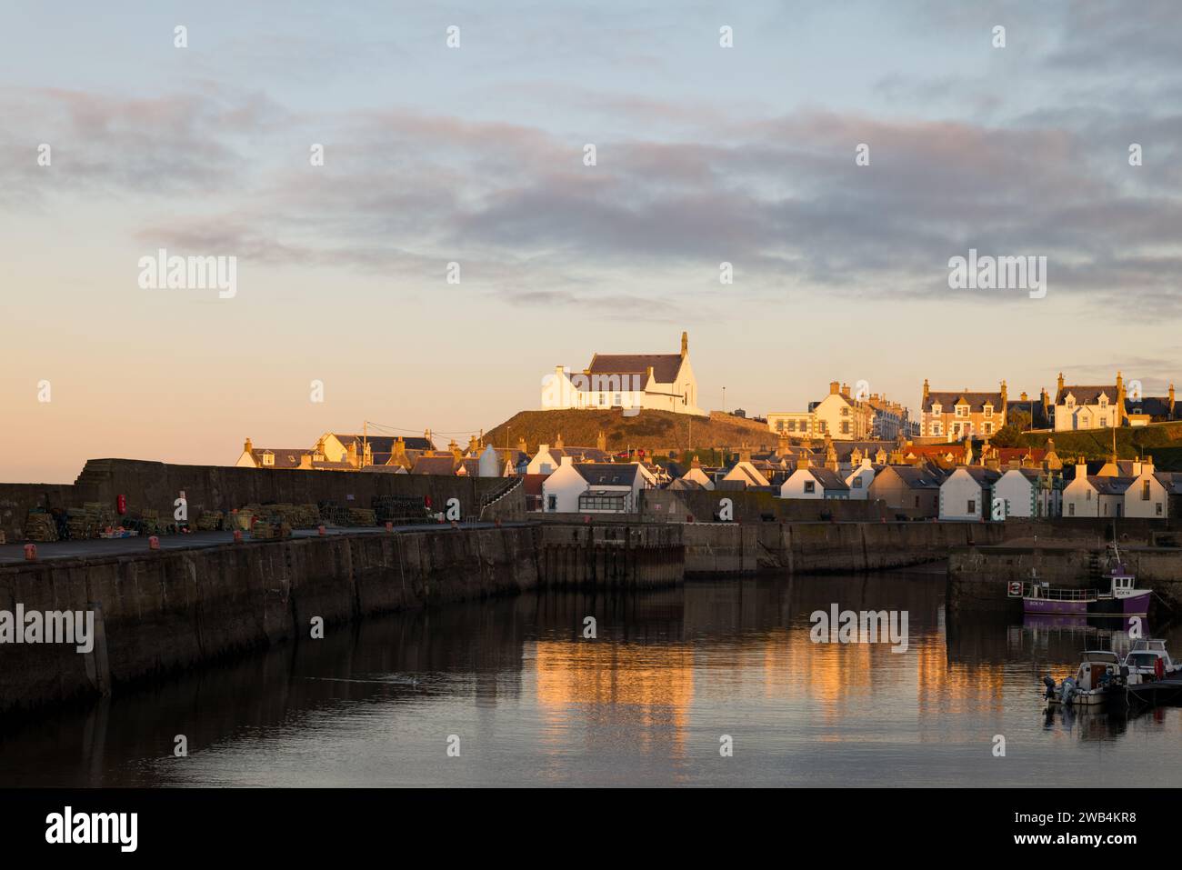 8 January 2024. Findochty,Moray,Scotland. This is the view across the ...