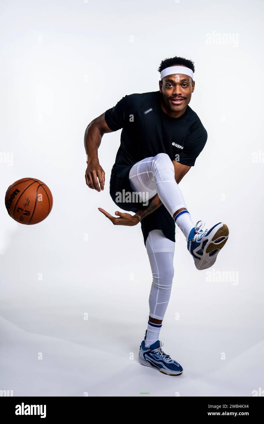 Bruce Brown poses for a portrait on October 2, 2023 in Indianapolis ...