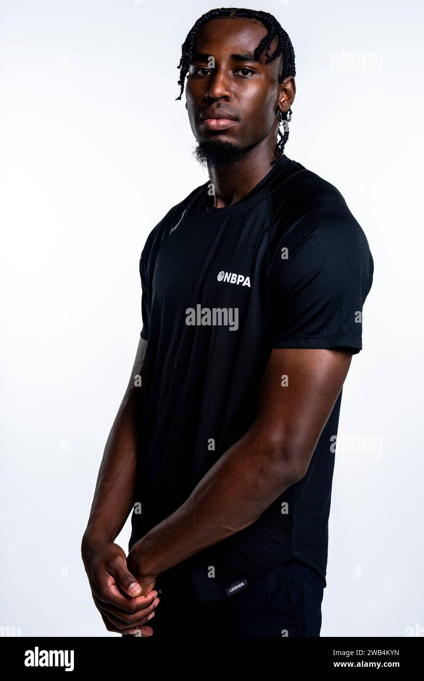 Aaron Nesmith poses for a portrait on October 2, 2023 in Indianapolis ...