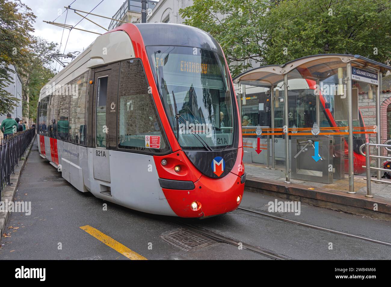 Istanbul, Turkey - October 18, 2023: Front View of Modern Light Metro ...