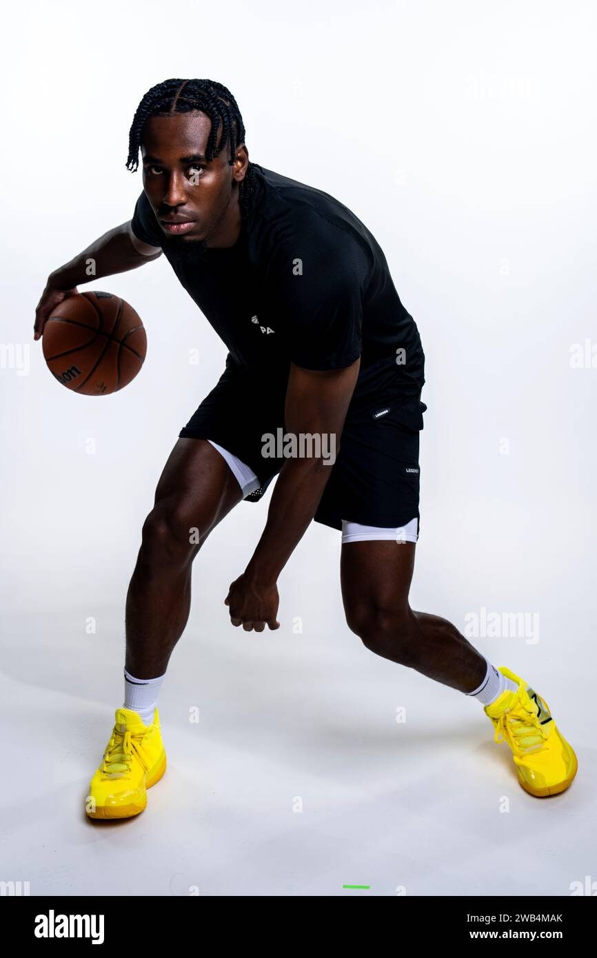 Aaron Nesmith poses for a portrait on October 2, 2023 in Indianapolis ...