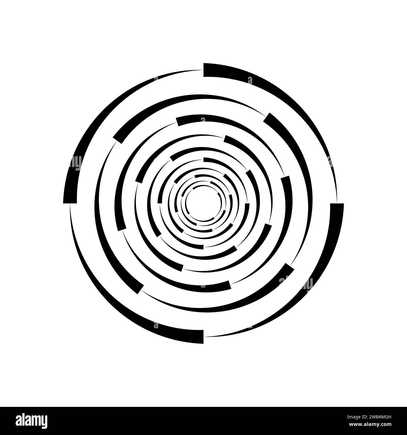 Black halftone speed swirled line. Geometric shape template for logo ...