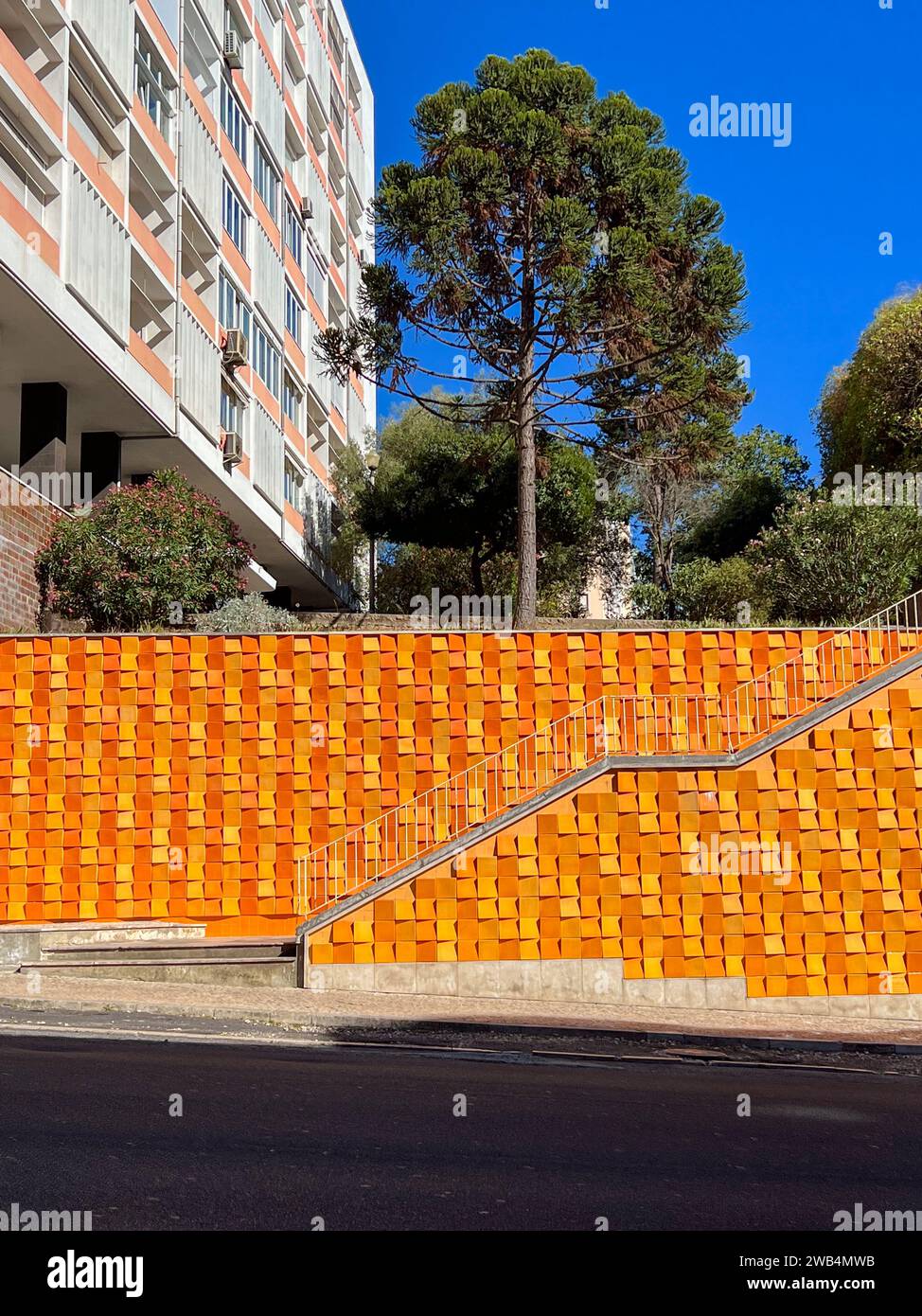 Modernist tiles panel, from 1959, by Eduardo Nery, in Av. Infante Santo ...