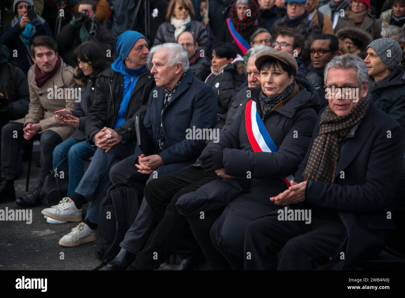 Paris, France. 08th Jan, 2024. Jérome Soligny, Laurence Patrice and ...
