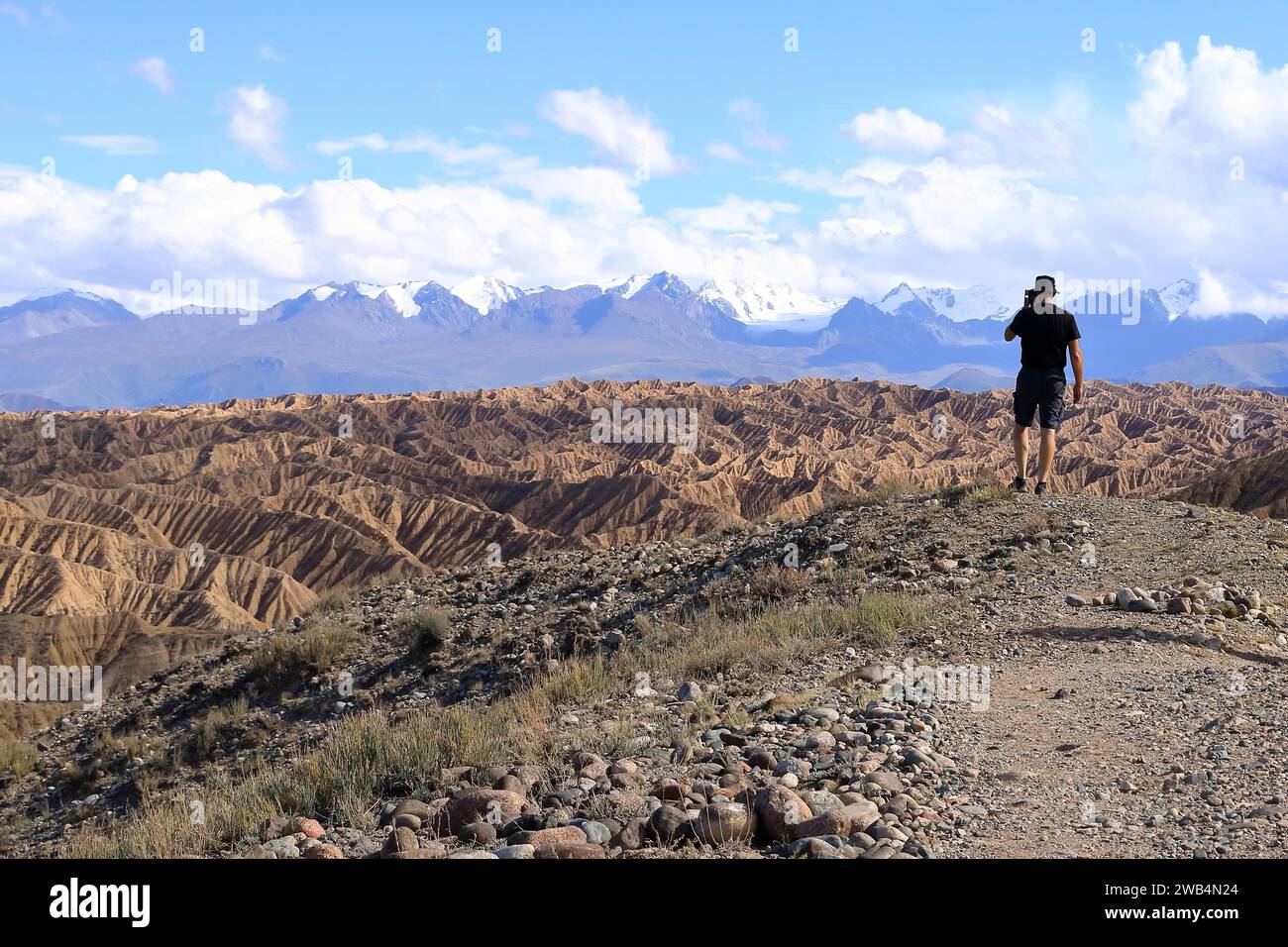 August 26 2023 - Ak Say, Issyk-Kul Region in Kyrgyzstan: people enjoy ...