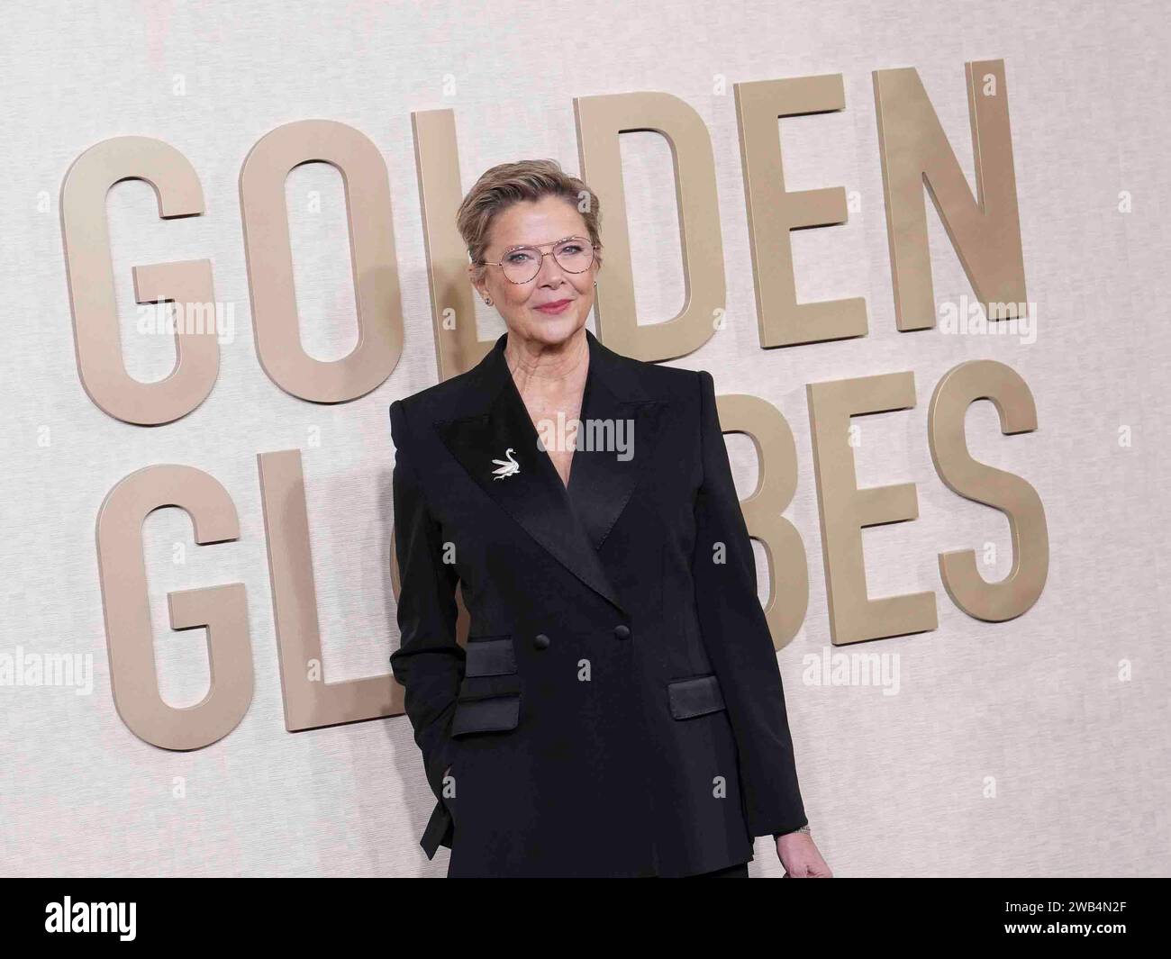 Los Angeles, USA. 07th Jan, 2024. Annette Bening attends the arrivals ...