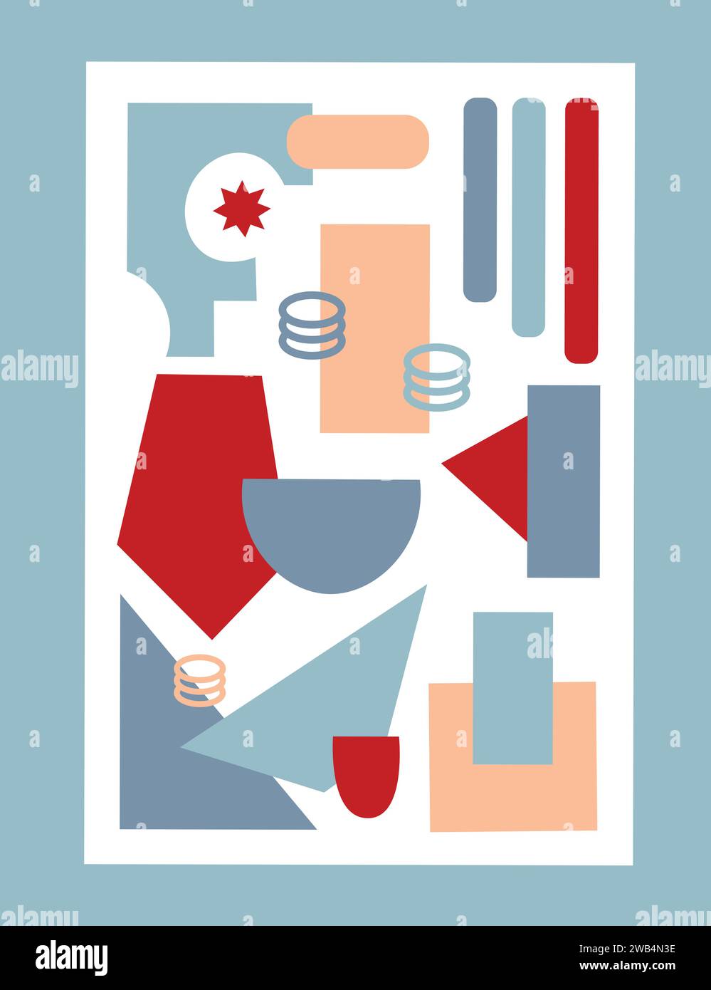 Set of geometric shapes. Abstract background shapes with brutalism style. Geometric posters ...