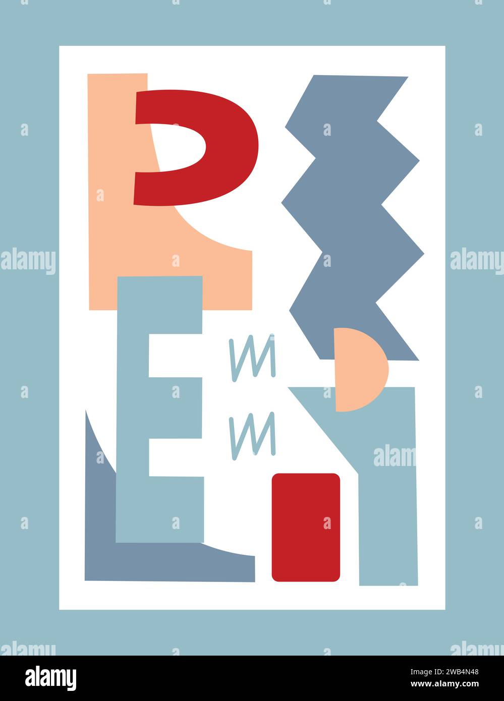 Set of geometric shapes. Abstract background shapes with brutalism ...