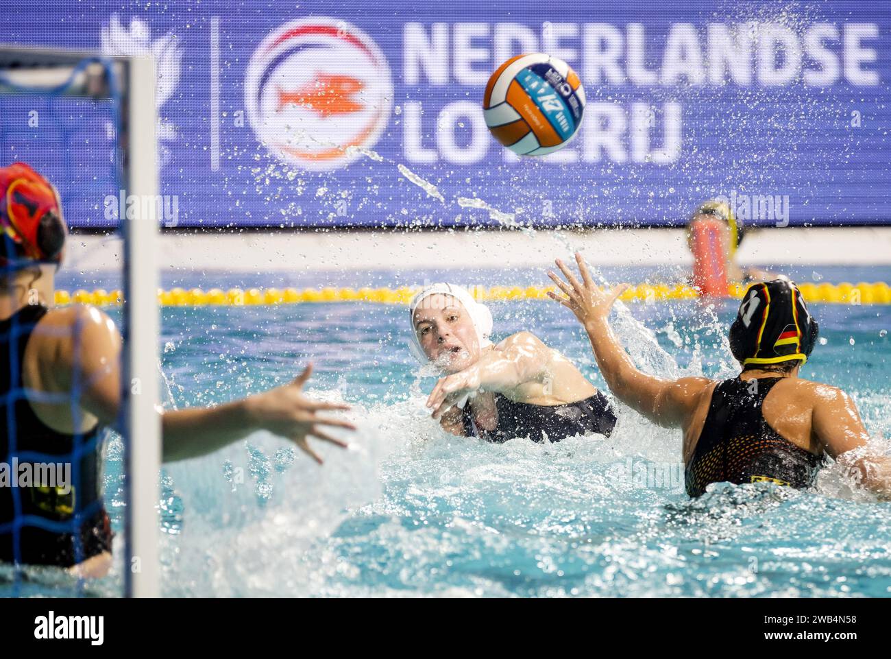 EINDHOVEN - Juliette Dhalluin of France in a duel against Darja ...