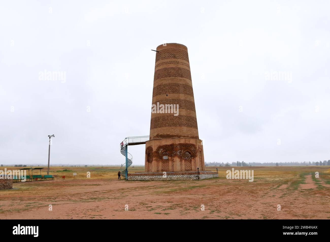 August 31 2023 - Tokmok in Kyrgyzstan: Old Burana tower located on ...