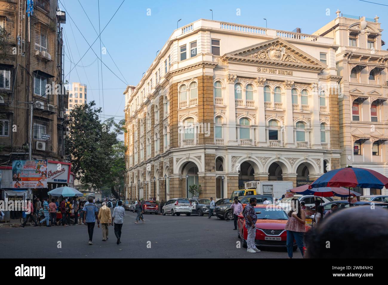 Mumbai, Maharashtra, India, Cityscape with ICP Fort Heritage in Mumbai ...
