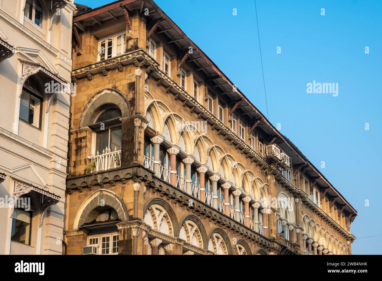Mumbai, Maharashtra, India, , Elphinstone Building is a heritage ...