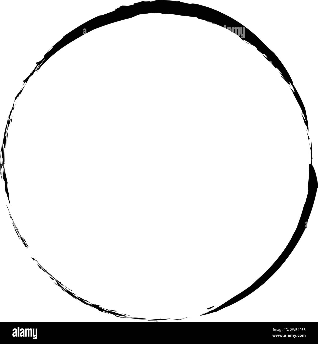 Circle frame border background shape template for decorative grunge ...