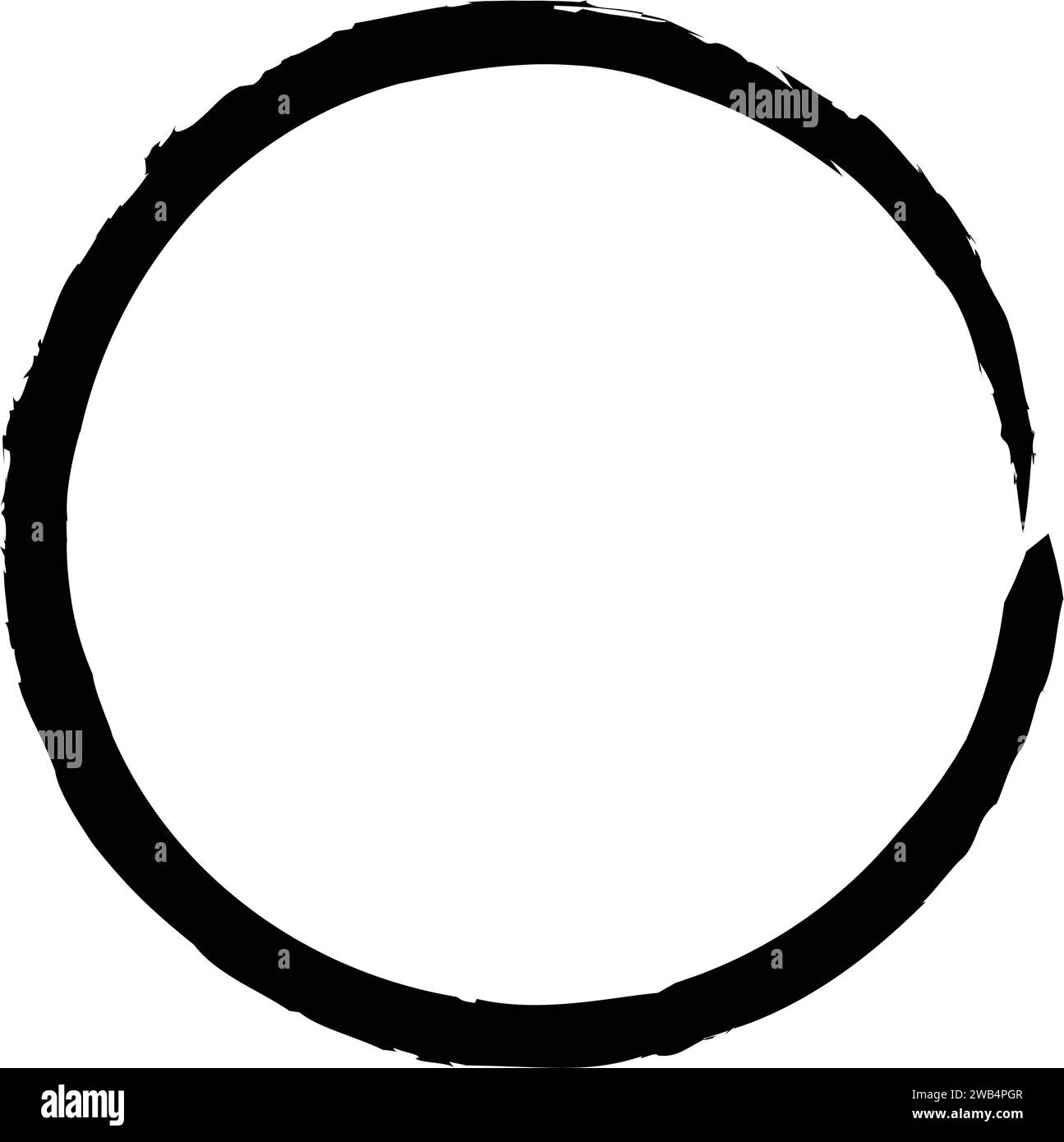 Circle frame border background shape template for decorative grunge ...