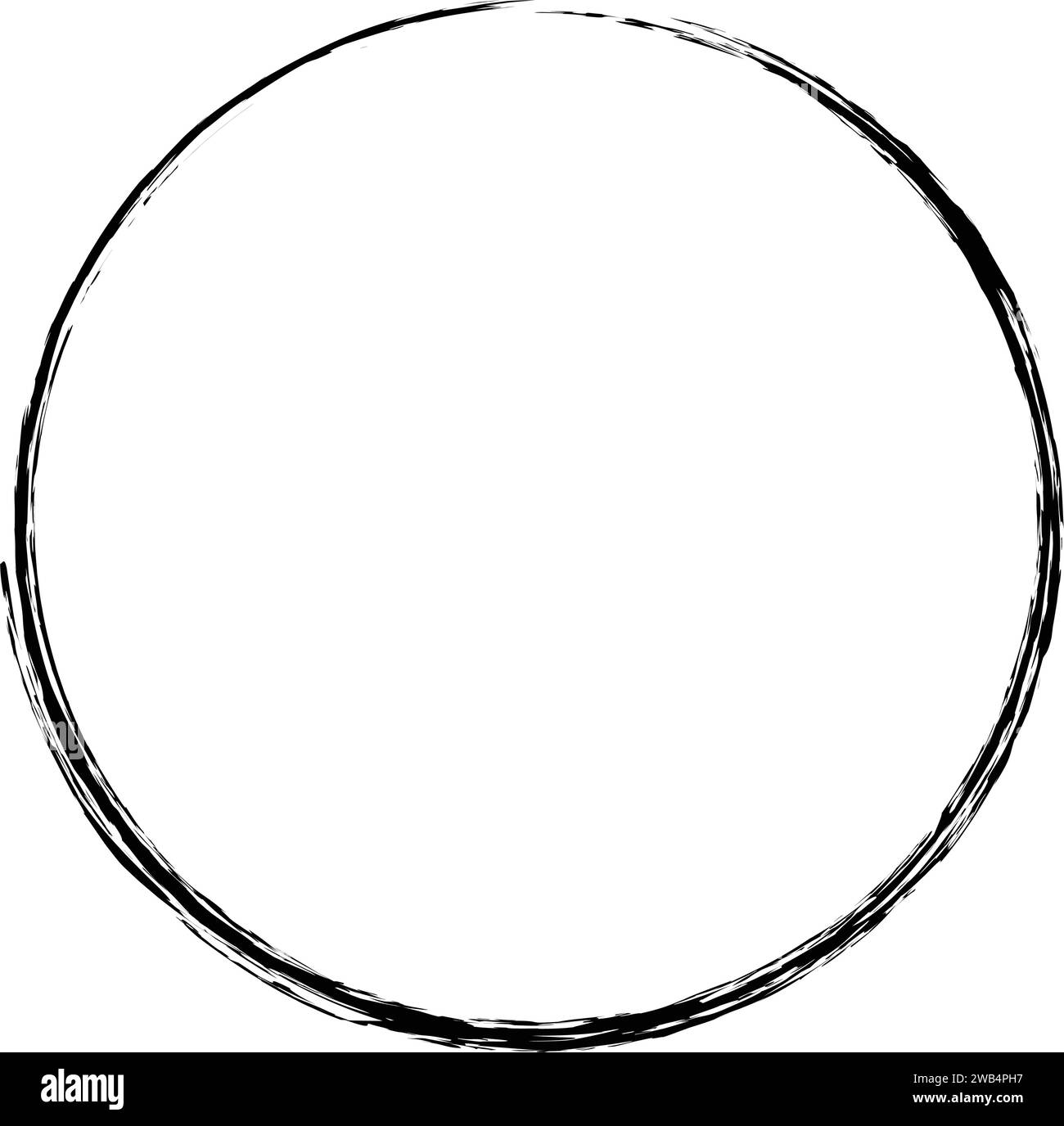 Circle frame border background shape template for decorative grunge ...