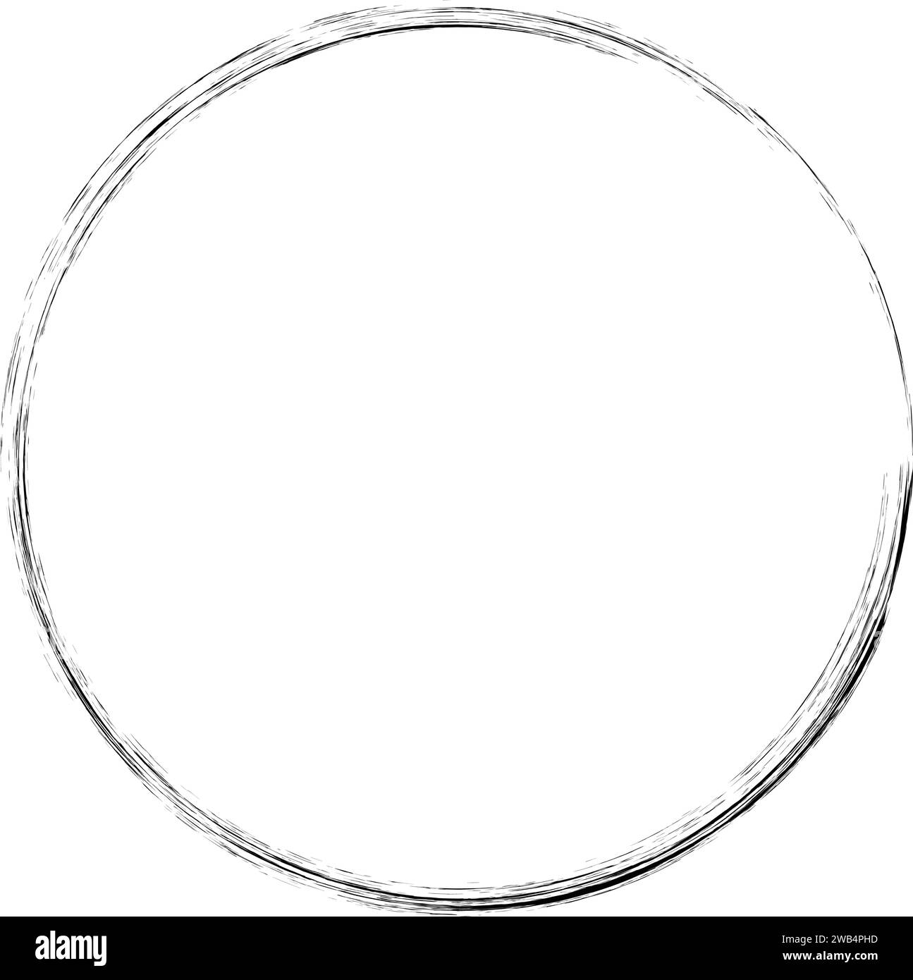 Circle frame border background shape template for decorative grunge ...