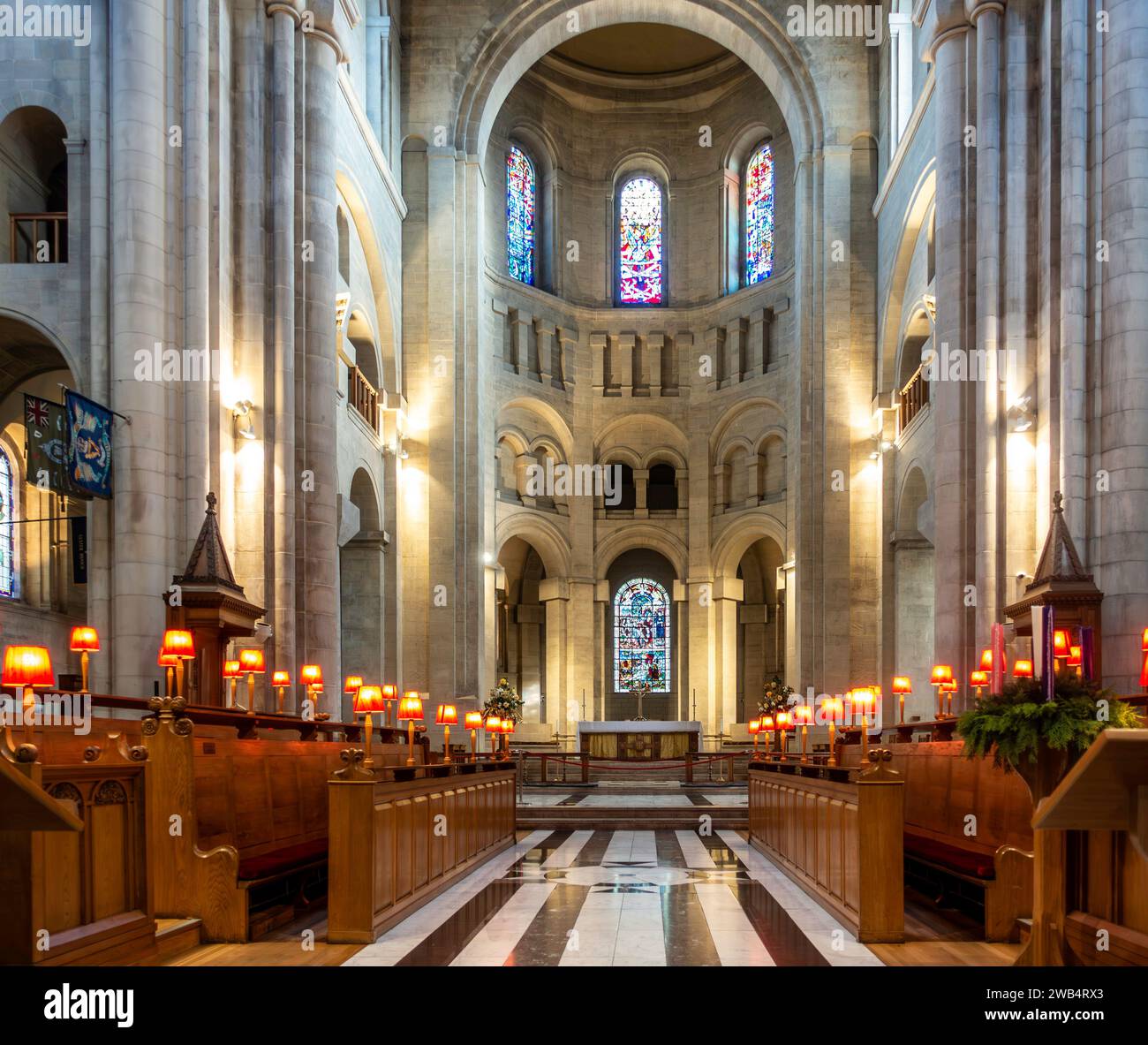 The main altar in St Annes, Church of Ireland Cathedral, in Belfast ...