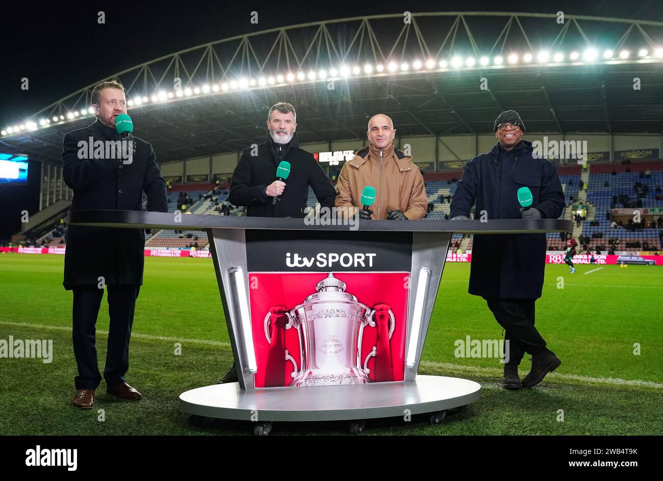ITV commentary team Mark Pougatch, Roy Keane, Roberto Martinez and Ian ...