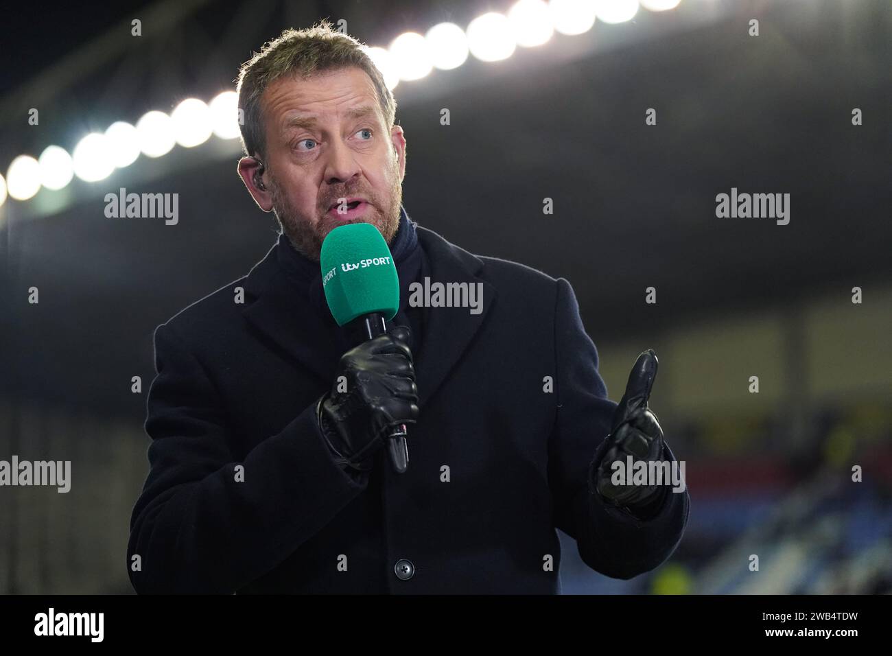 ITV presenter Mark Pougatch before the Emirates FA Cup Third Round ...