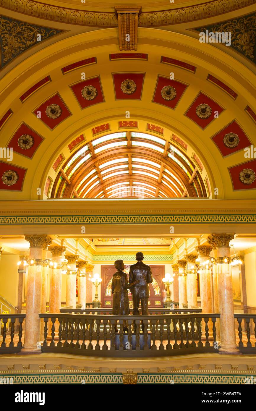 Mansfield statue, Montana State Capitol, Helena, Montana Stock Photo ...