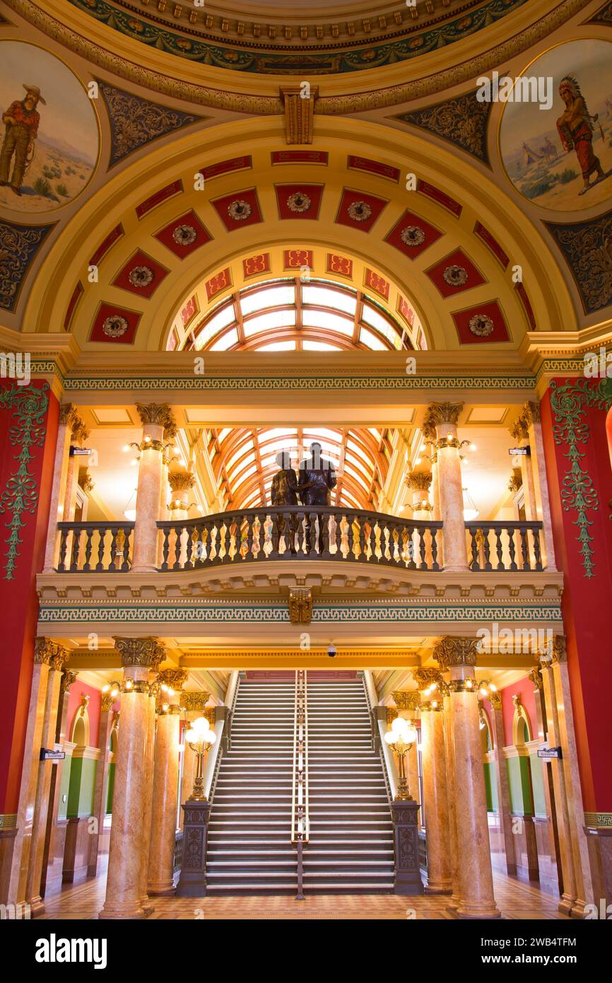 Mansfield statue, Montana State Capitol, Helena, Montana Stock Photo ...