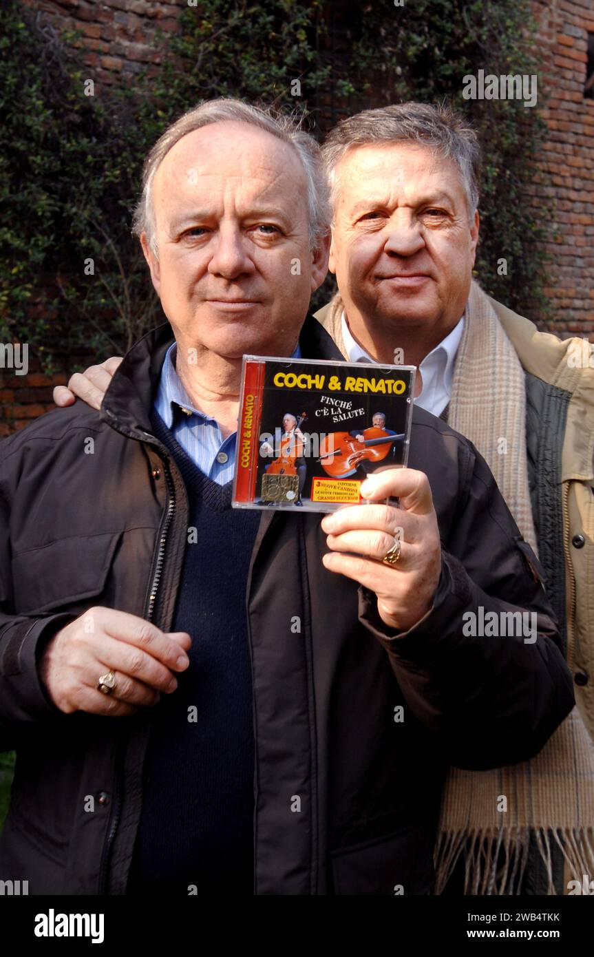 Milan Italy 2007-02-16:Cochi e Renato,comedy duo and singers,during the ...