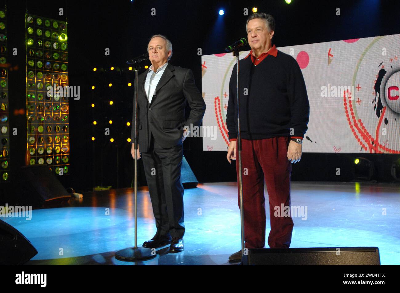 Milan Italy 2007-02-28 :Cochi e Renato, comedy duo and singers,during ...