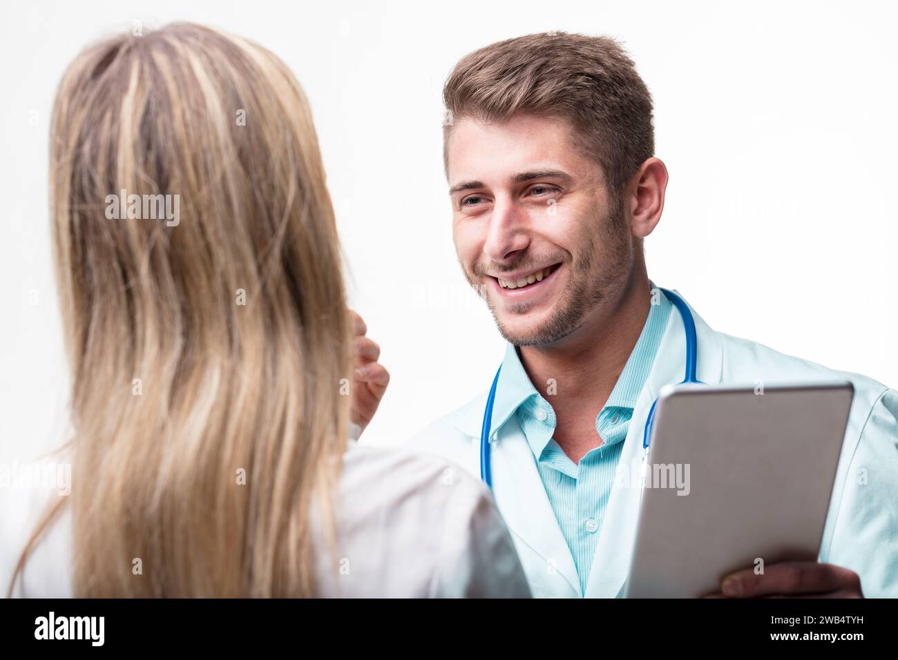 Warm interaction between a doctor and a patient, showcasing the ...