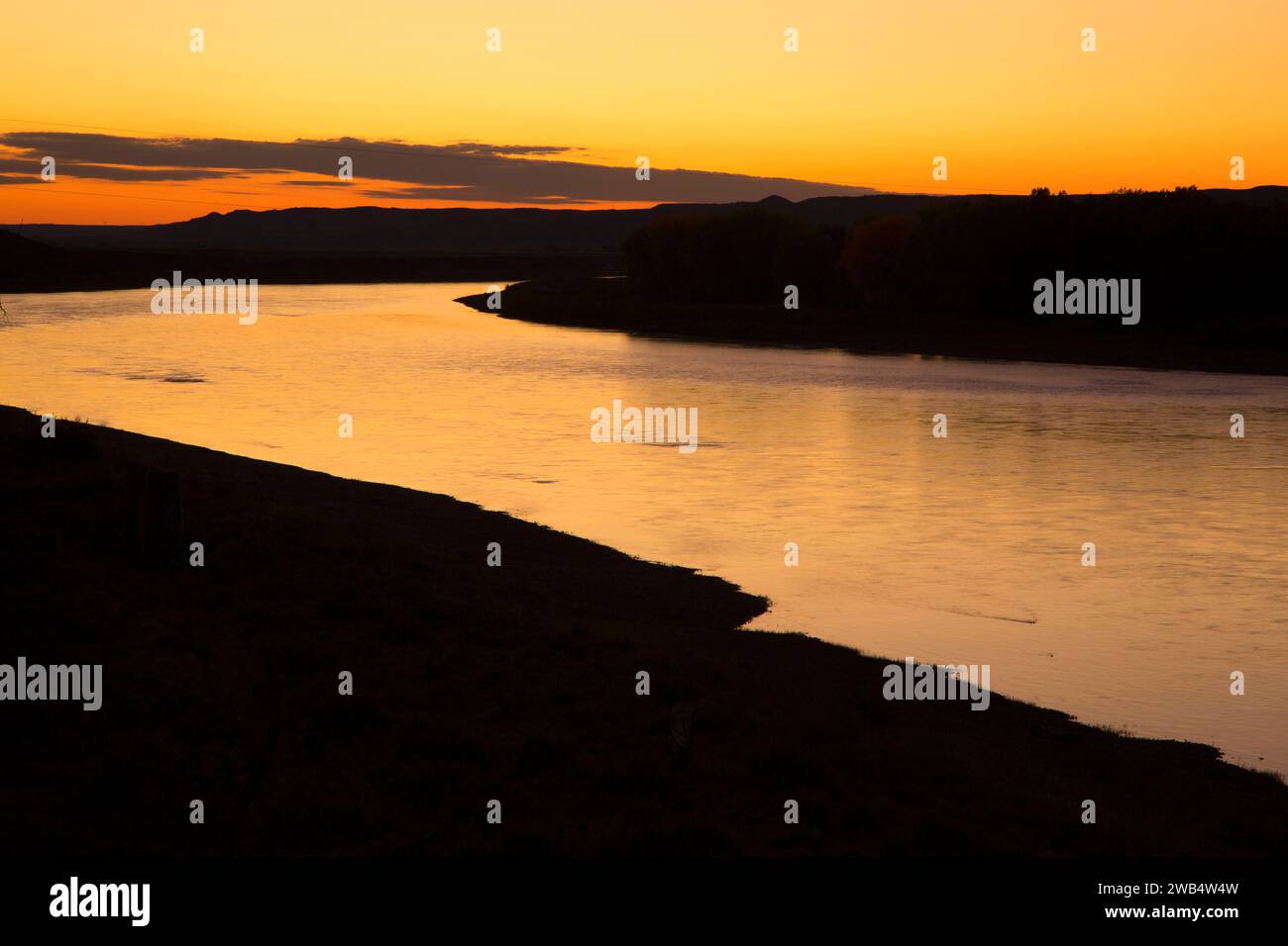 Yellowstone River, Terry, Montana Stock Photo - Alamy