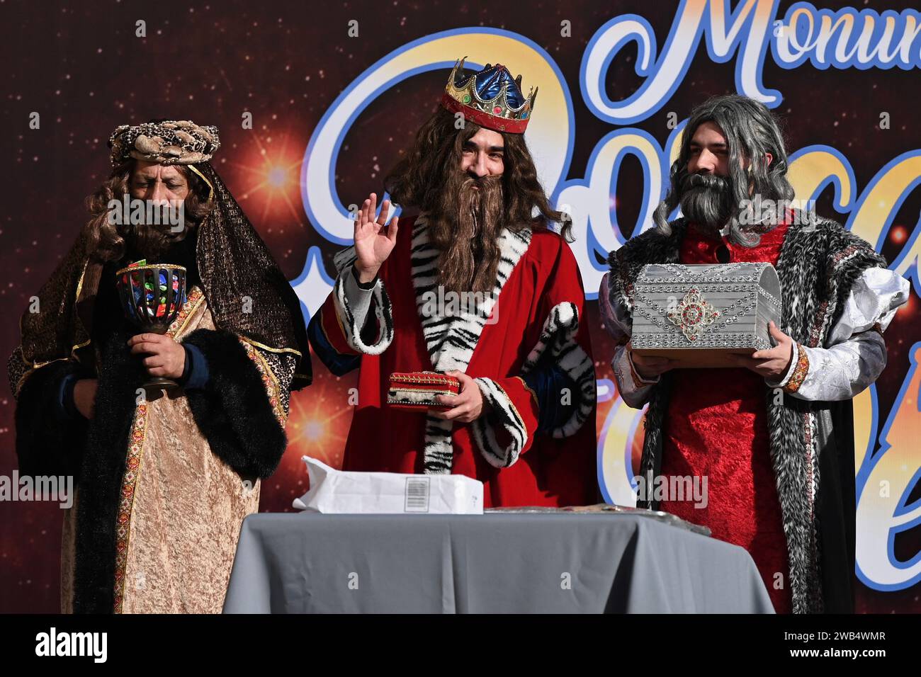 Tijuana, Baja California, Mexico. 6th Jan, 2024. The three wise kings ...