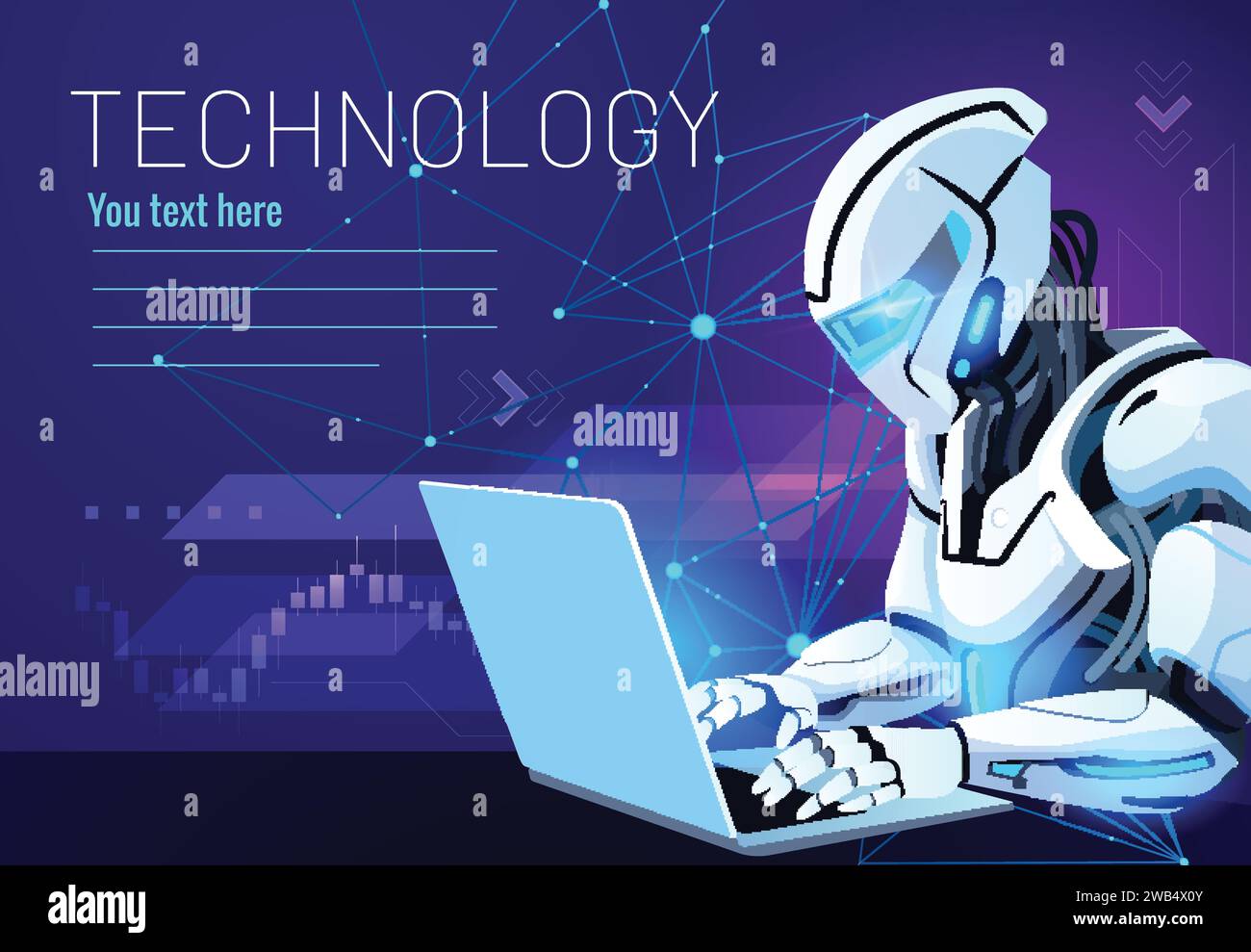 Social media bot messenger Stock Vector Images - Alamy