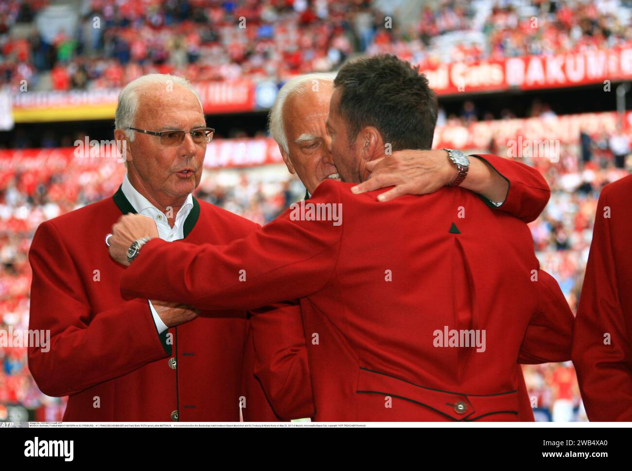 Munich, Germany. 20th May, 2017. Football Legend FRANZ BECKENBAUER ...