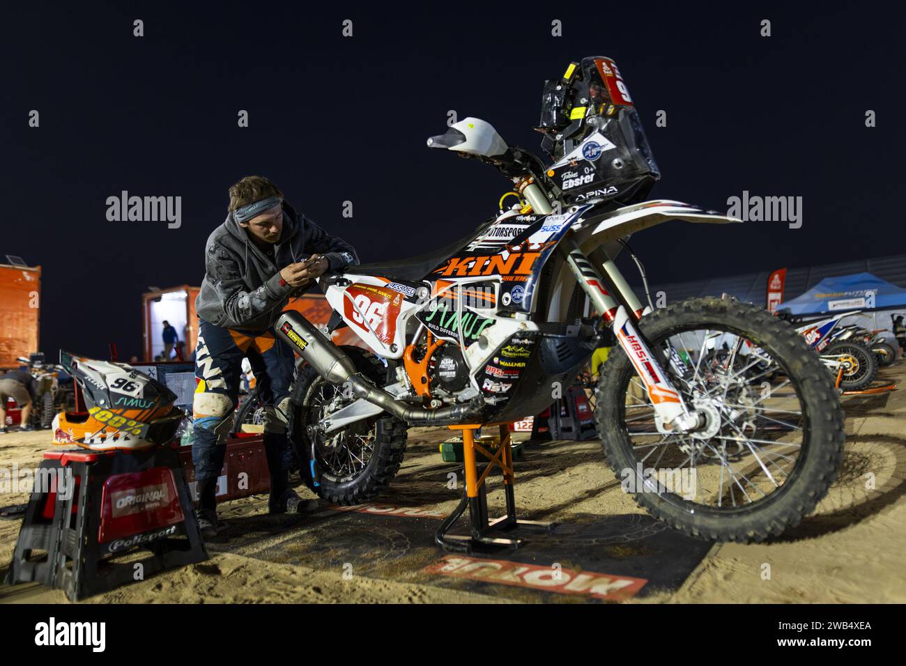 EBSTER Tobias (aut), Kini Rally Racing Team, KTM, Moto, Originals by Motul, FIM W2RC, portrait ...