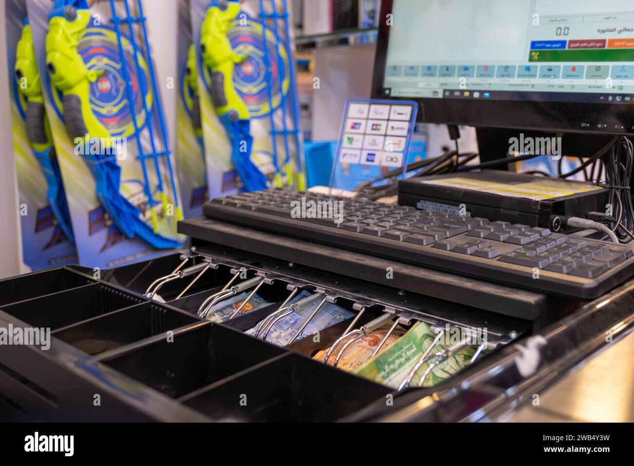 Cashier machine touch screen hi-res stock photography and images - Alamy