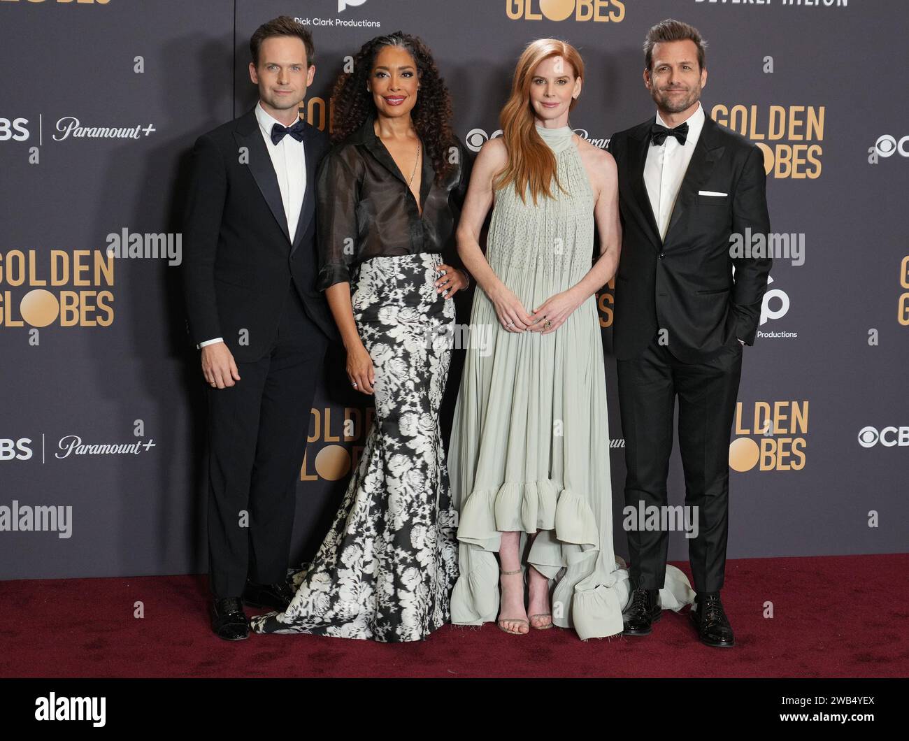 Los Angeles, USA. 07th Jan, 2024. (L-R) Patrick J. Adams, Gina Torres ...