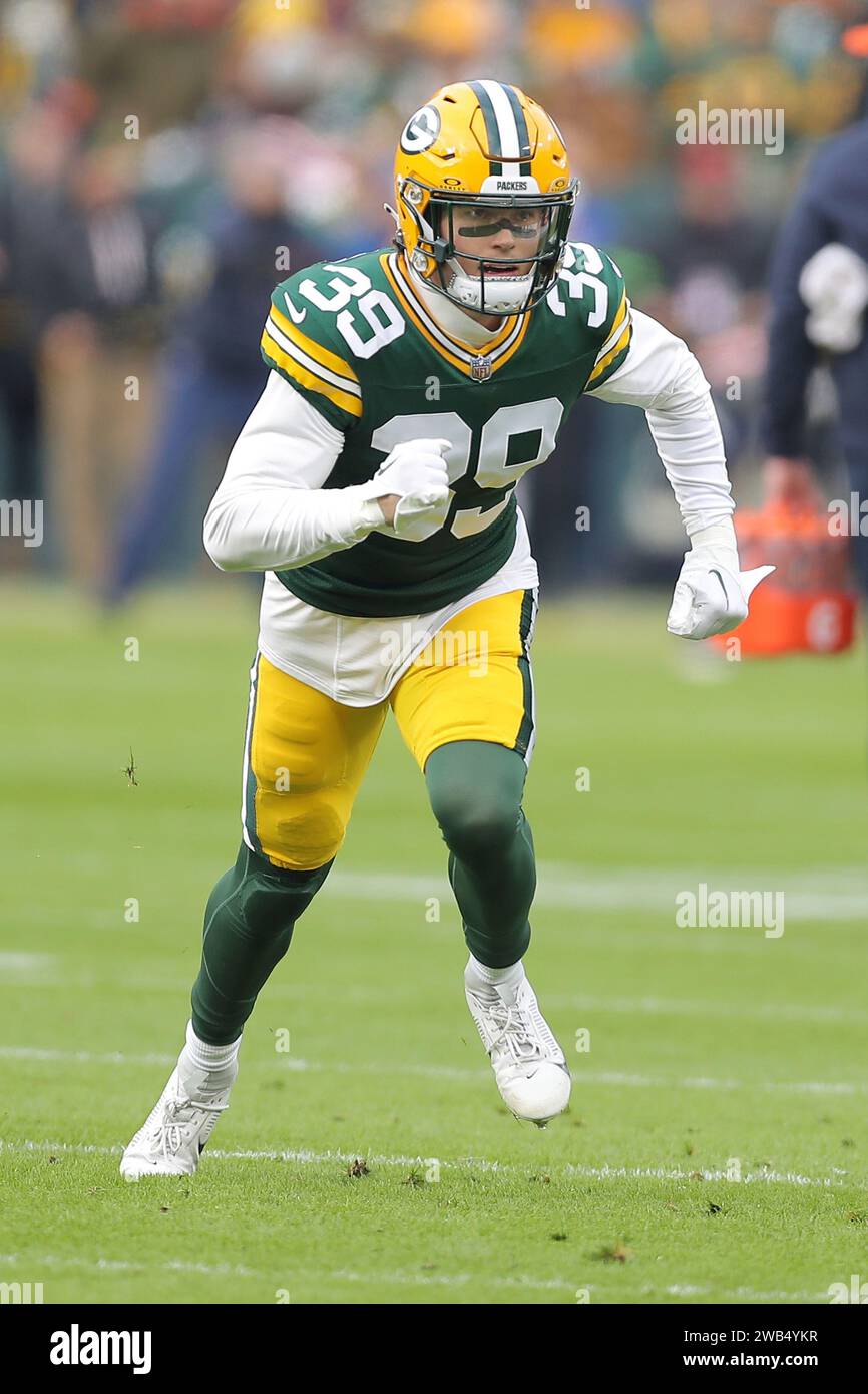 Green Bay Packers safety Zayne Anderson (39) prior to an NFL football ...
