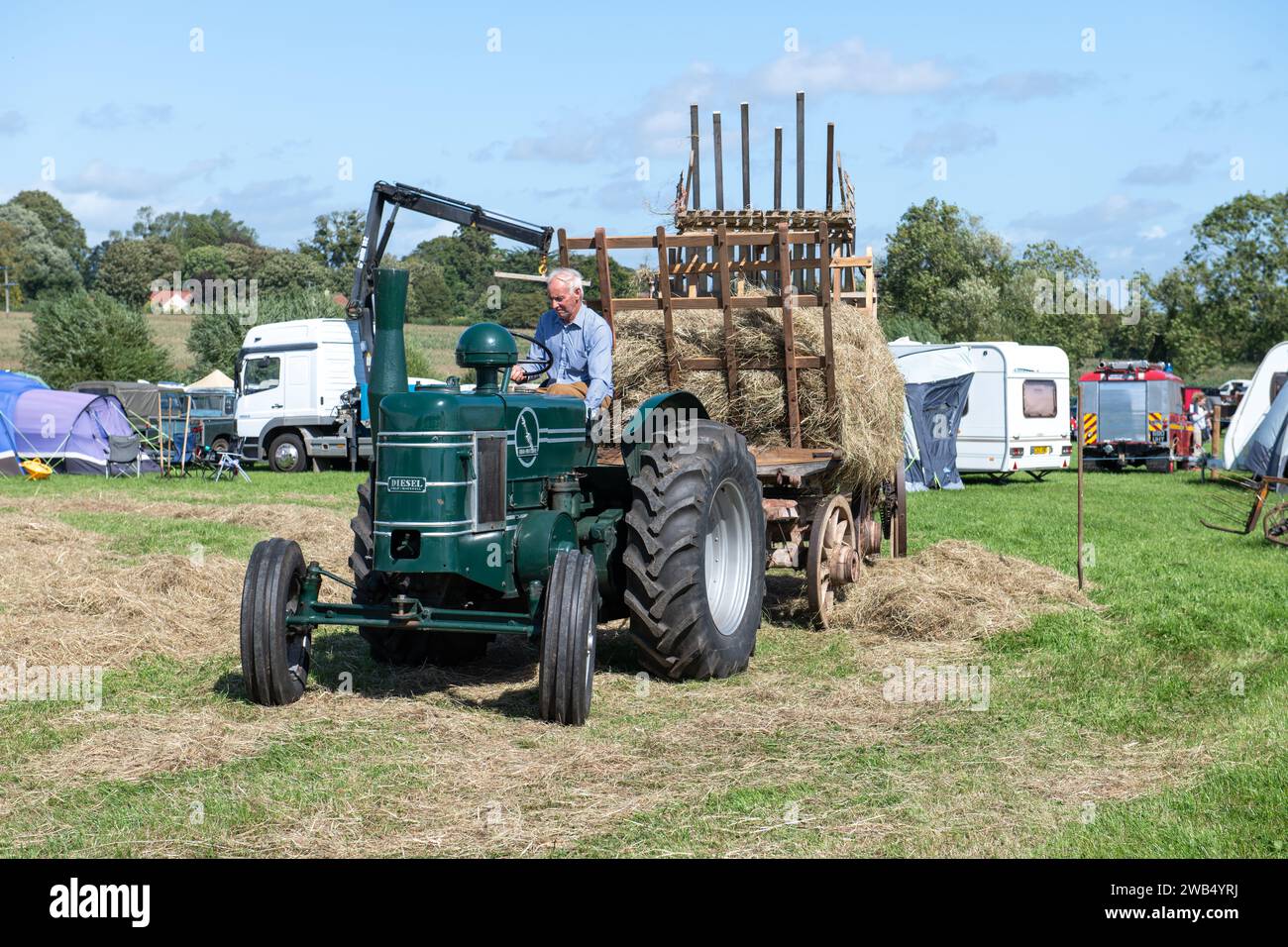 Drayton.Somerset.United kingdom.August 19th 2023.A restored Field ...