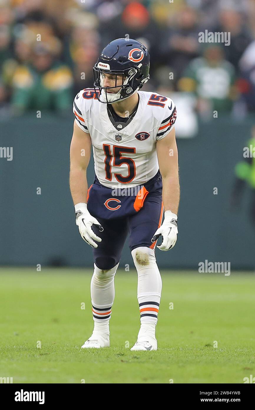 Chicago Bears wide receiver Trent Taylor (15) during an NFL football ...