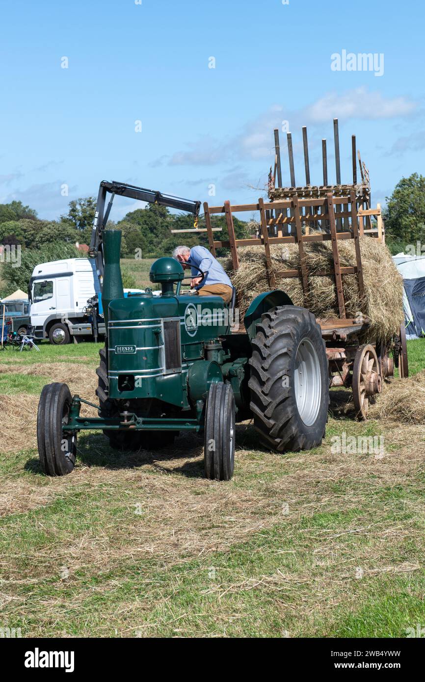 Drayton.Somerset.United kingdom.August 19th 2023.A restored Field ...