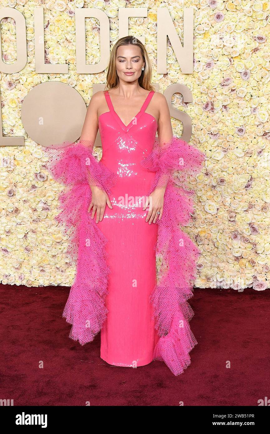 Margot Robbie attends the 81st Annual Golden Globe Awards at The ...